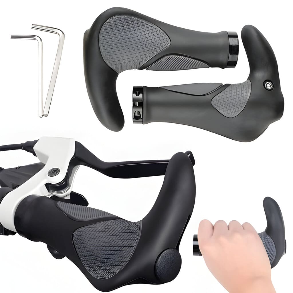 Chwyty rowerowe z rogami - Antypoślizgowe 22mm – e-biker